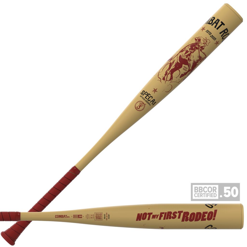 2026 Combat MFG Rodeo Spec A1 BBCOR Bat (-3) | Not My First Rodeo ...