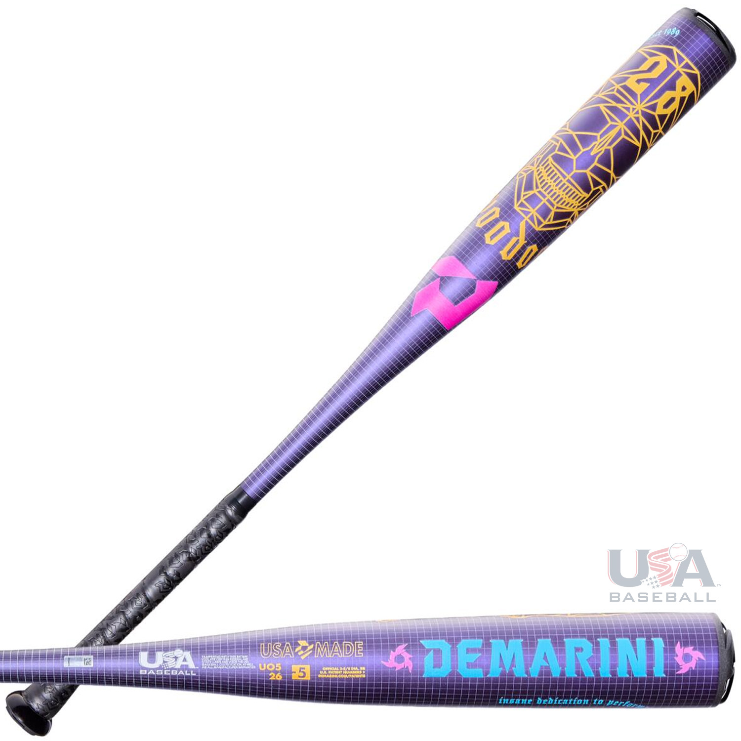 2026 DeMarini Voodoo One USA Bat (-5) - Protech Dugout