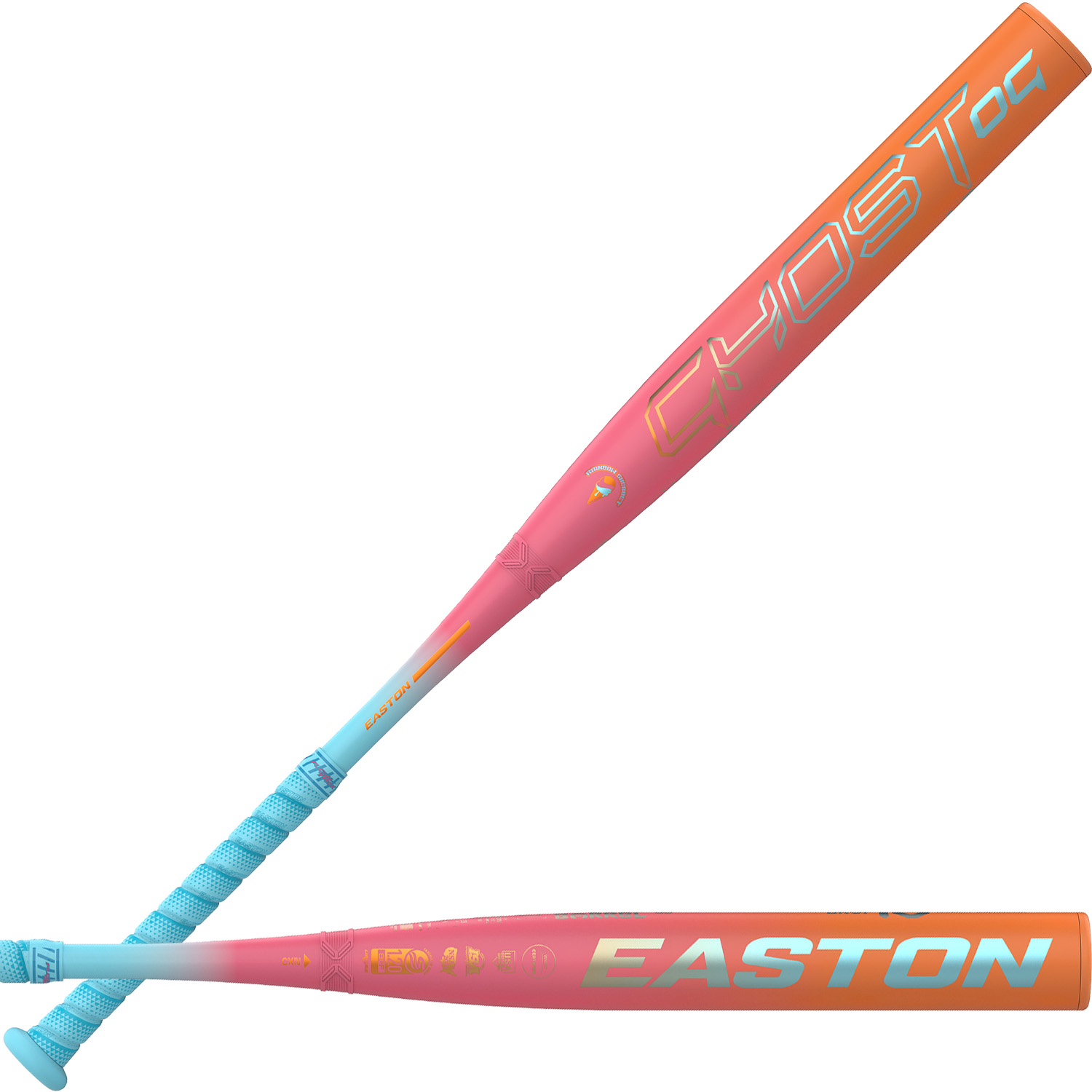 Easton Ghost OG Rainbow Sherbet Fastpitch Bat (-11) - Protech Dugout